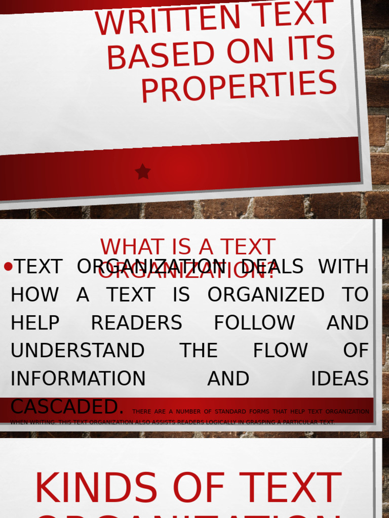 Written Text Based on Its Properties | PDF