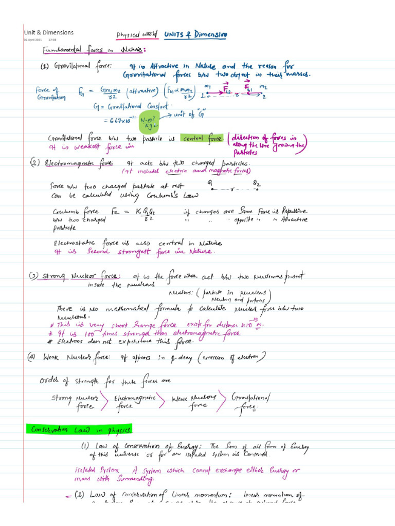001 Units and Measurements | PDF