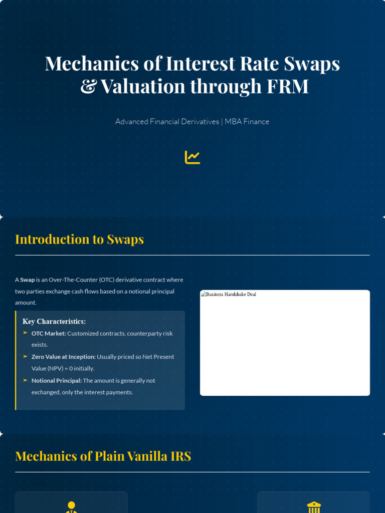 Interest Rate Swaps Mechanics & Valuation | PDF | Swap (Finance ...