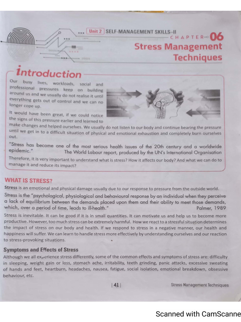 Chapter - 2 Self Management Skills-2 | PDF