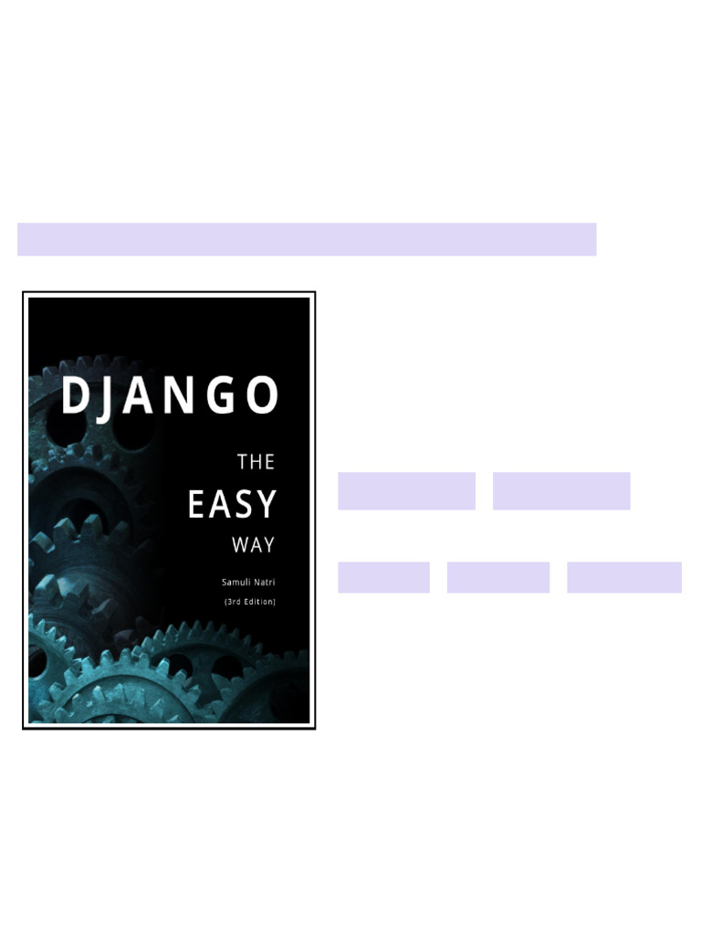 Django The Easy Way 3rd Edition 169188801X download full chapters | PDF