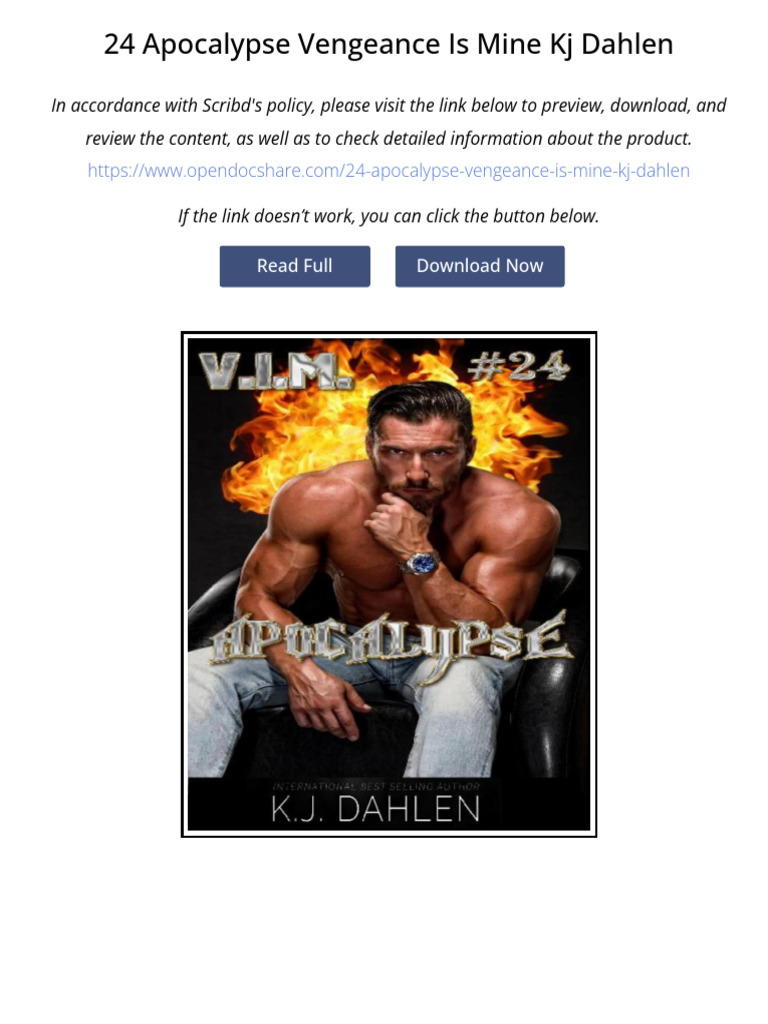 24 Apocalypse Vengeance Is Mine Kj Dahlen | PDF