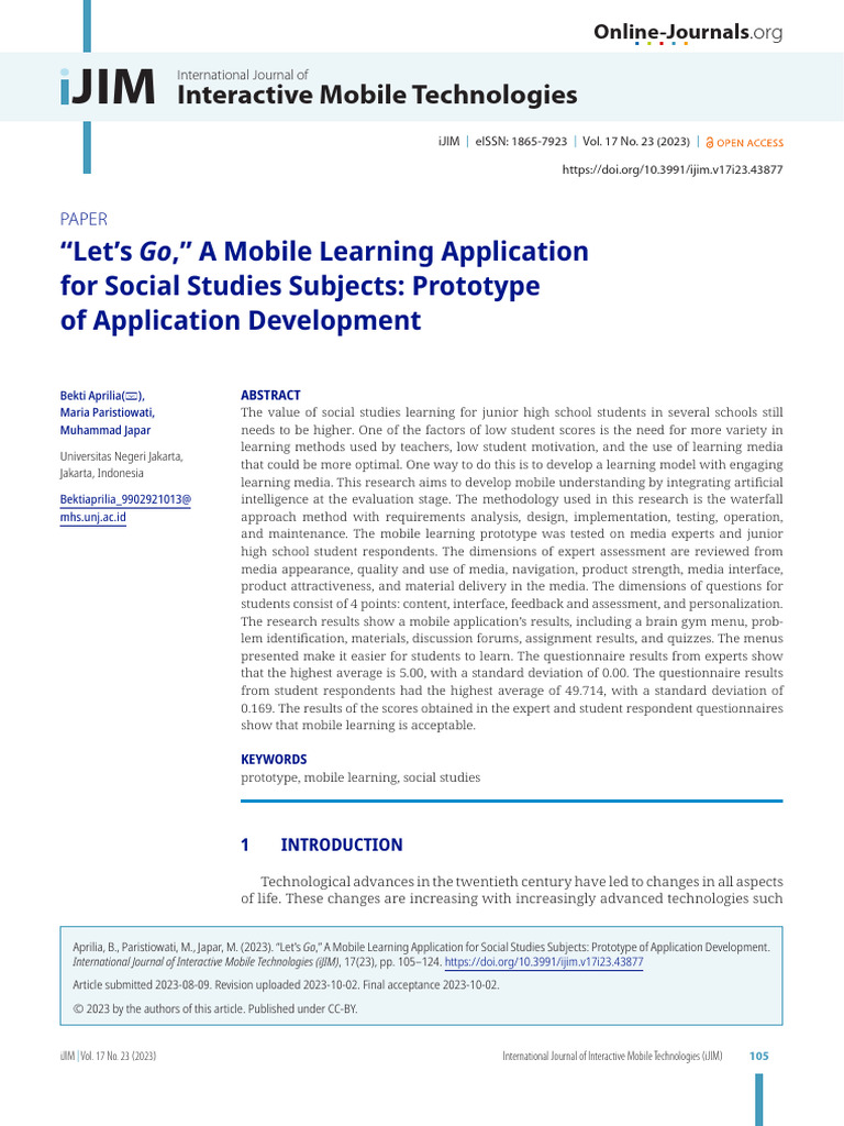 105 “Let’s+Go,”+a+Mobile+Learning+Application+for+Social+Studies+Subjects+Prototype+of ...