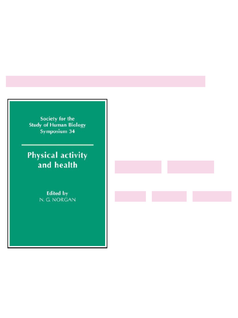 (Ebook) Physical Activity and Health by Nicholas G. Norgan ISBN ...