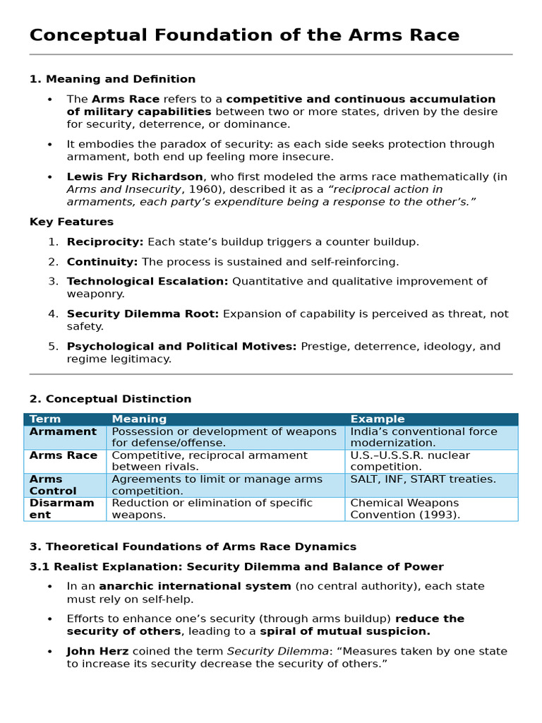 Understanding the Arms Race Dynamics | PDF | Mutual Assured Destruction ...