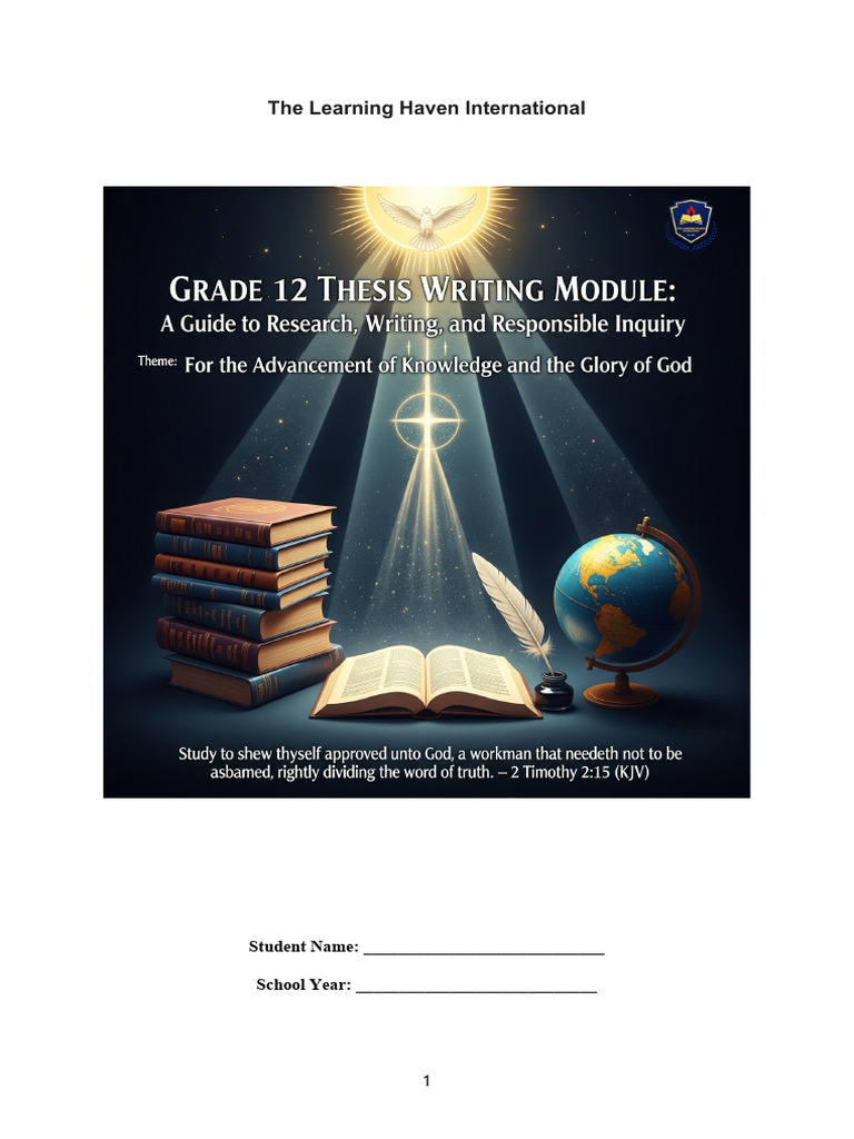 Grade 12 Thesis Module | PDF | Quantitative Research | Sampling (Statistics)