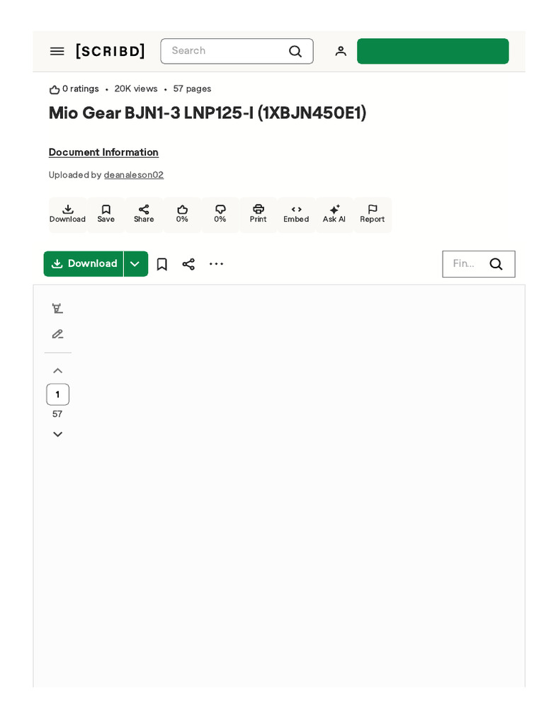 Www.scribd.comdocument797441763Mio Gear BJN1 3 LNP125 I 1XBJN450E1 | PDF