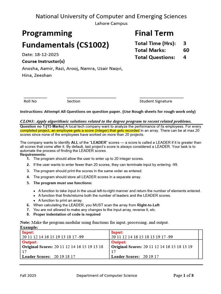 Final PF | PDF | Computer Programming | Software Engineering