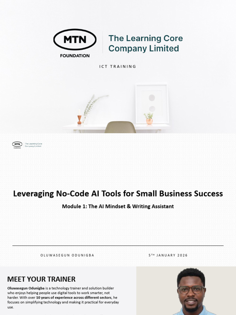 MTN AI Automation Course | PDF | Artificial Intelligence | Intelligence ...