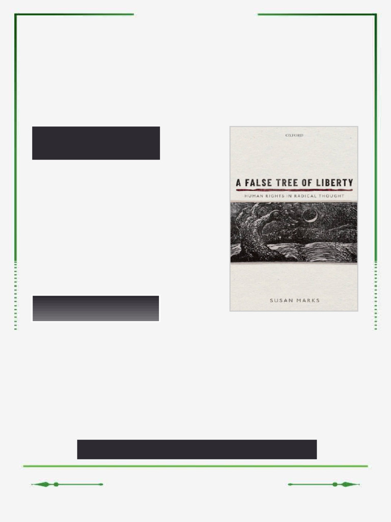 A False Tree of Liberty: Human Rights in Radical Thought 1st Edition ...