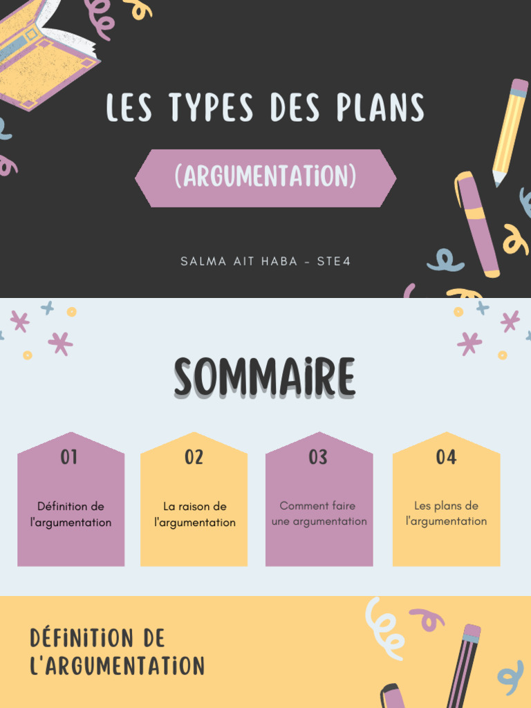 Types de plans en argumentation | PDF