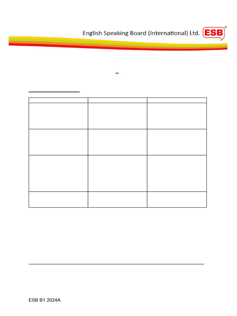ESB B1 2024A Whole Paper | PDF | Trees