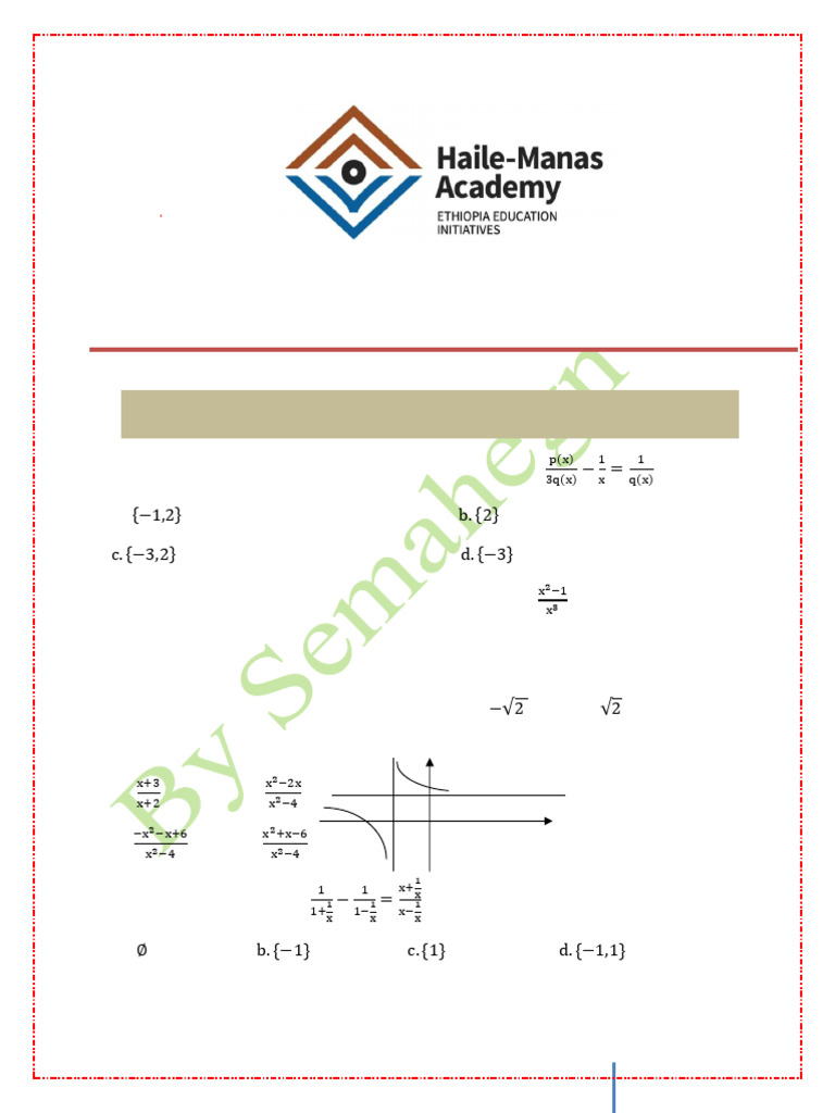 Rational Functions Practice for Grades 11-12 | PDF | Asymptote ...