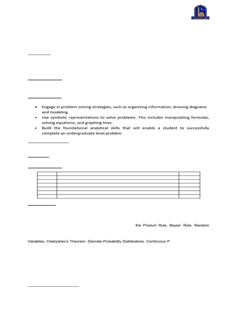 Course Outline | PDF | Statistics | Regression Analysis