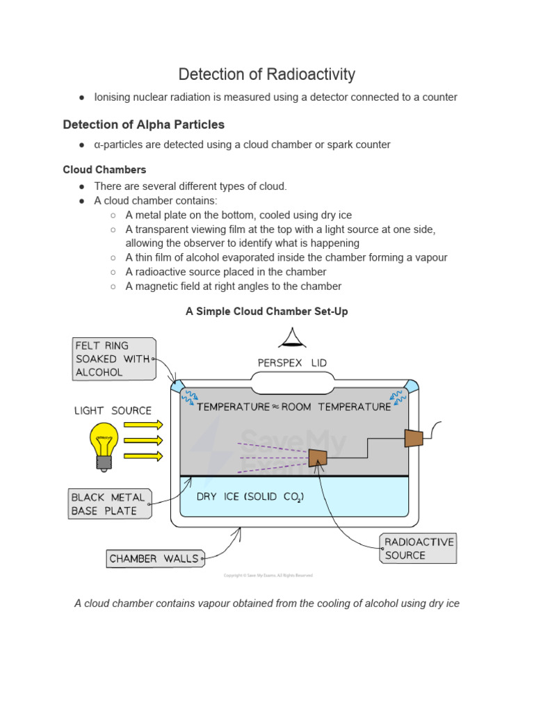 Detection of Radioactivity | PDF | Nuclear Physics | Nuclear Fission