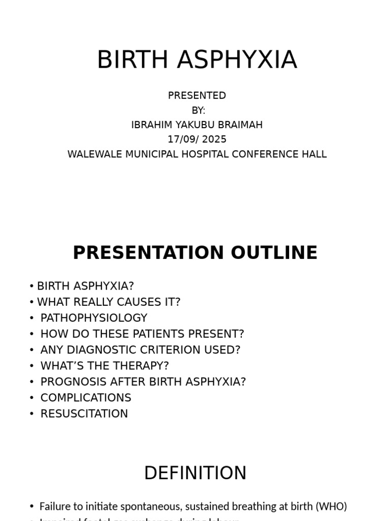 Understanding Birth Asphyxia: Causes & Management | PDF | Clinical ...