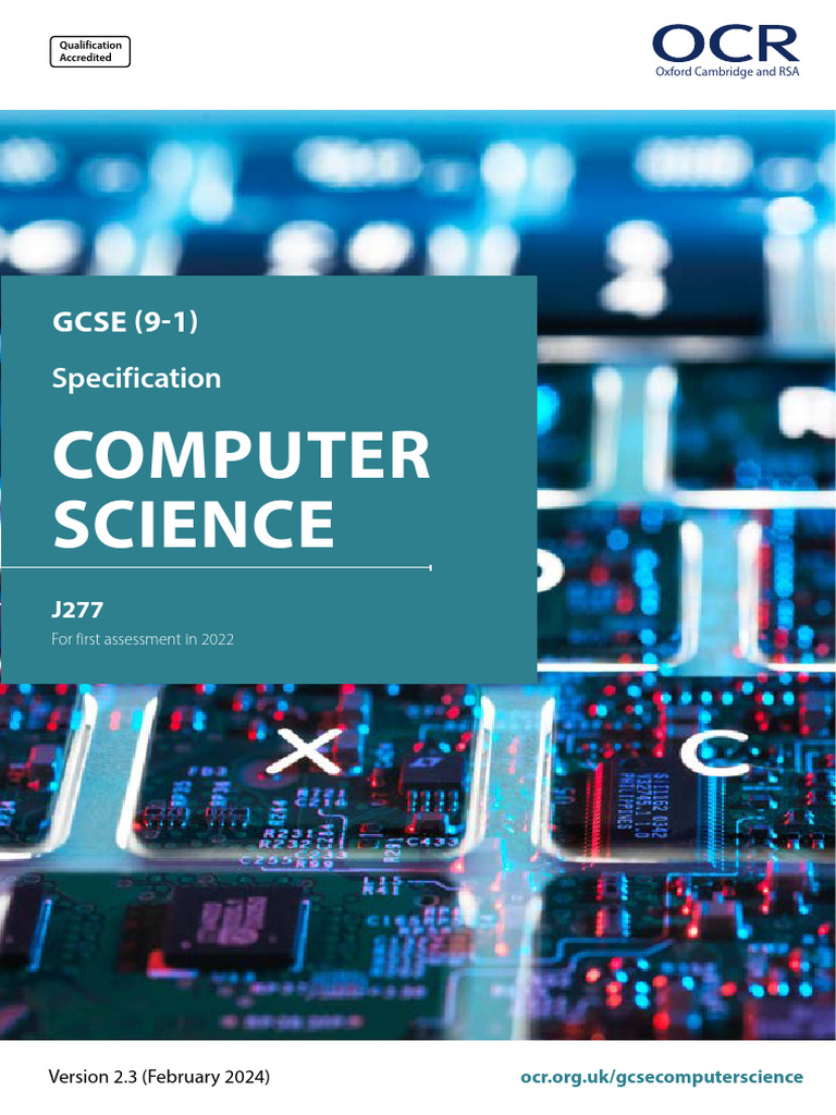 Specification GCSE Computer Science J277 | PDF | Computer Data Storage ...