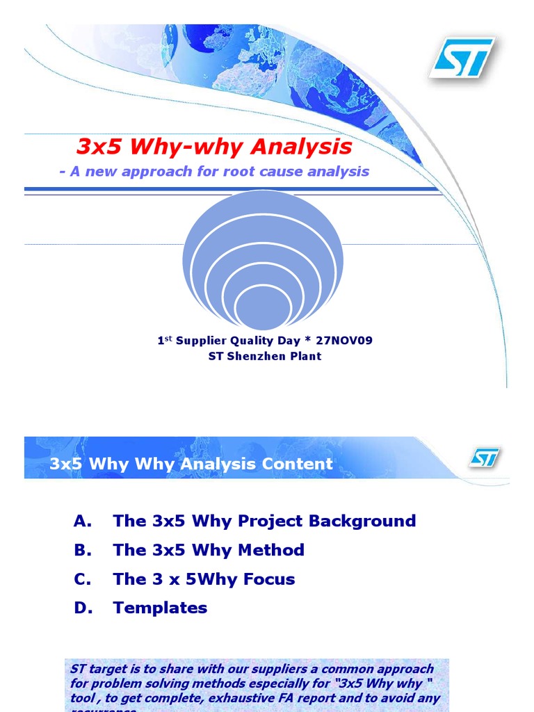 3x5 Why-Why Analysis for Root Causes | PDF | System | Nature