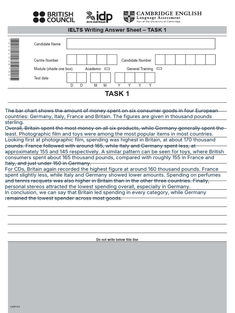 IELTS Writing Task 1 & 2 Overview | PDF | International English ...