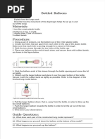 Balloon Model of Lung Function | PDF | Lung | Respiratory Tract