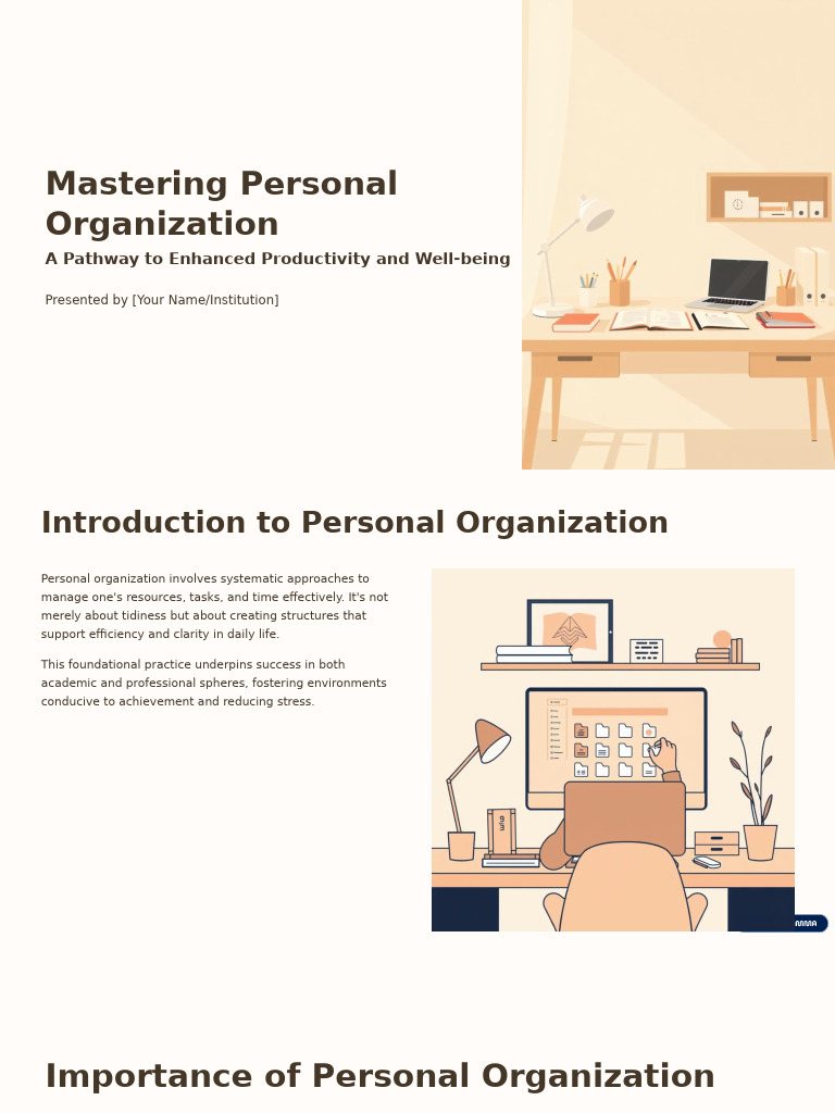 Mastering Personal Organization | PDF | Time Management | Professional ...