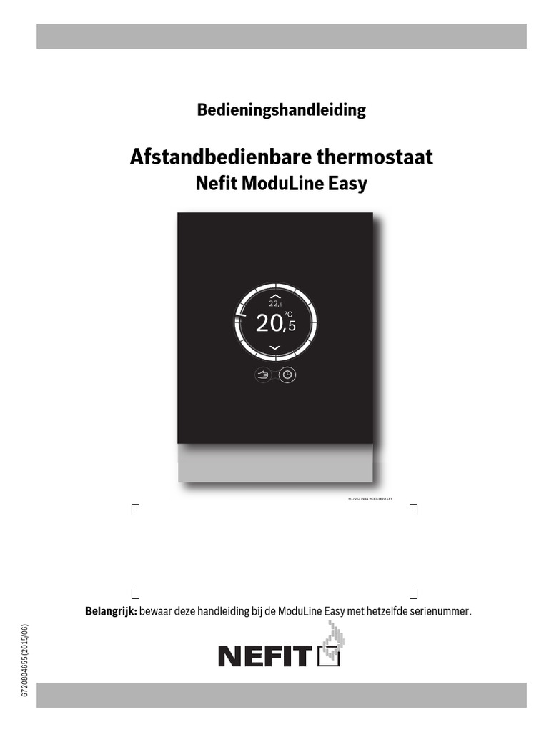 Nefit Easy Handleiding | PDF