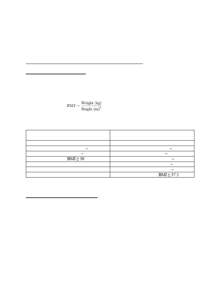 Nutritional Status Assessment Methods | PDF | Body Mass Index | Human Body