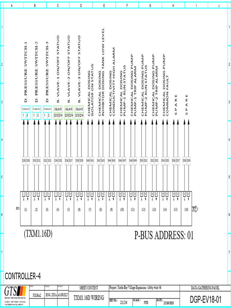 Turtle Bay Village - Red Sea DGP Wiring - As Built-21 | PDF