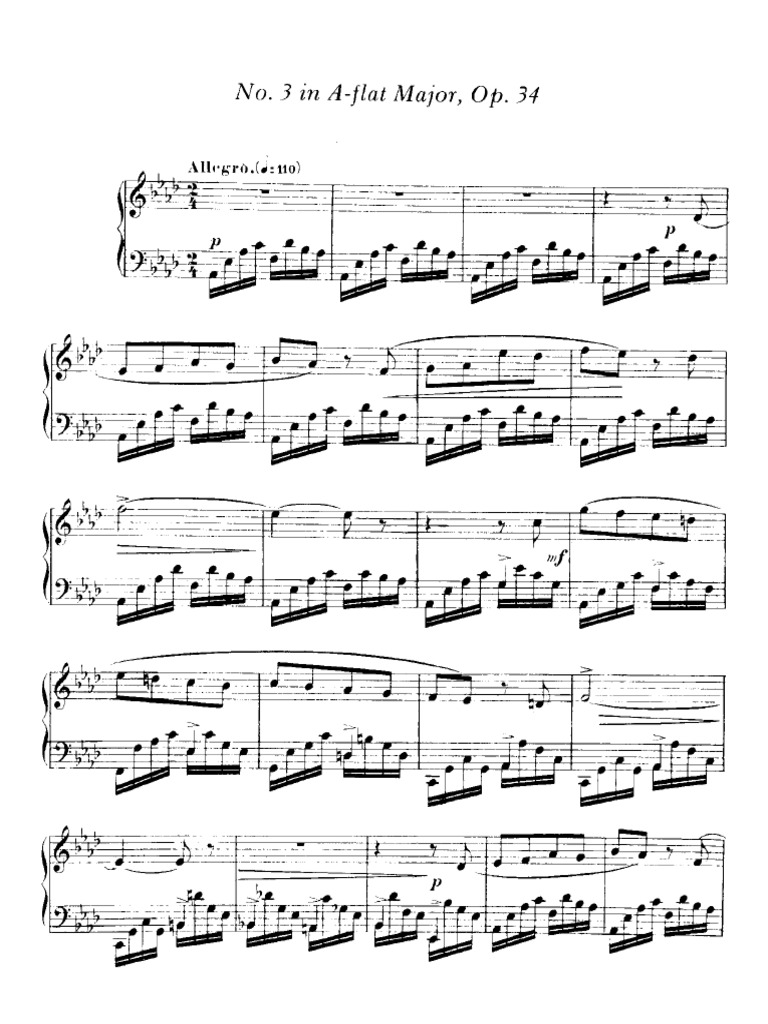 Impromptu No.3, Op.34 - Complete Score | PDF