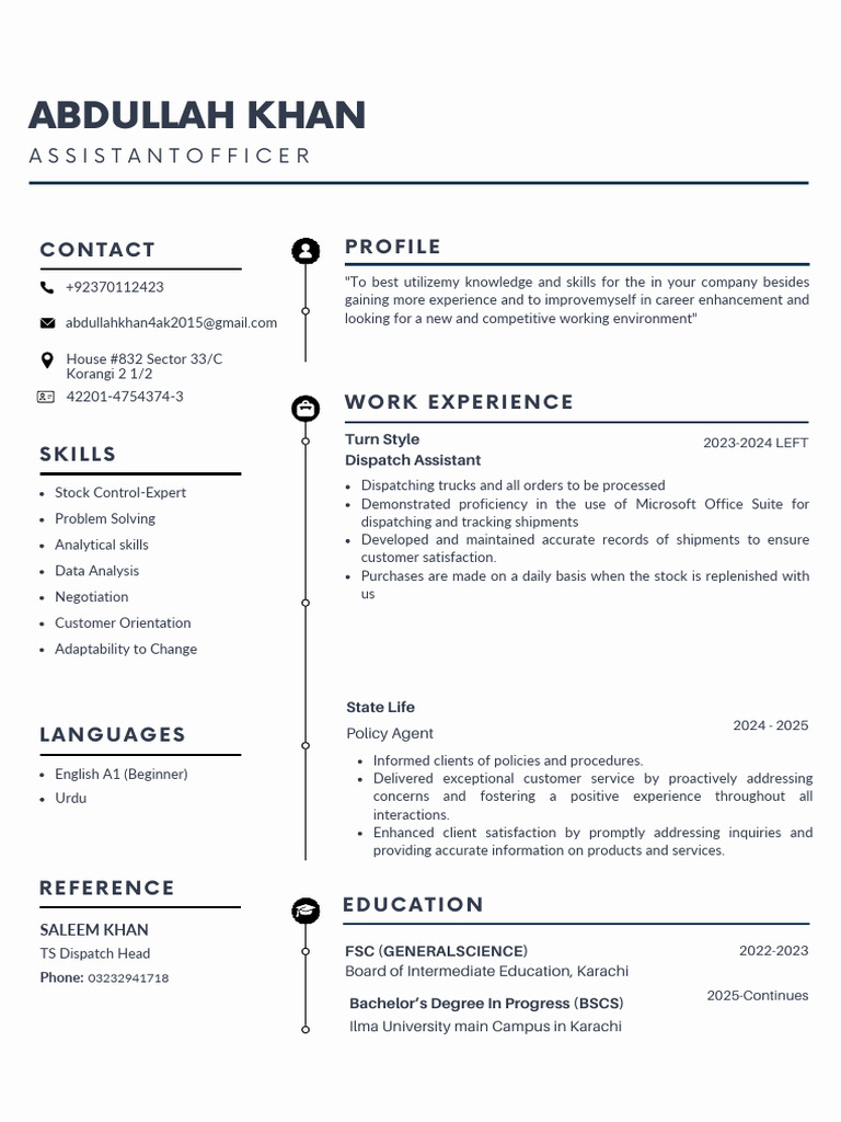 Blue and Gray Simple Professional CV Resume | PDF | Cognition