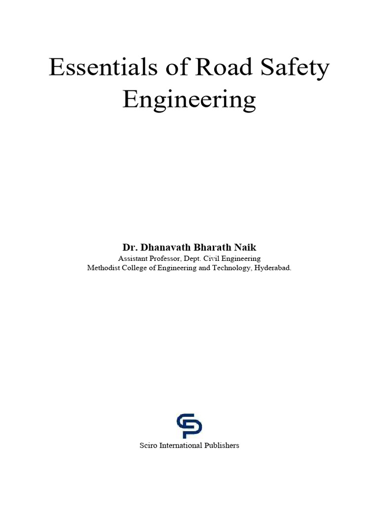 Road Safety Engineering Essentials | PDF | Traffic Collision | Road ...