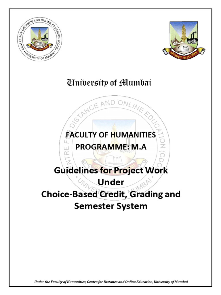 Project Guidelines MA SEM IV Final 75-25 Revised-1 (2)(1) | PDF | Data | Learning