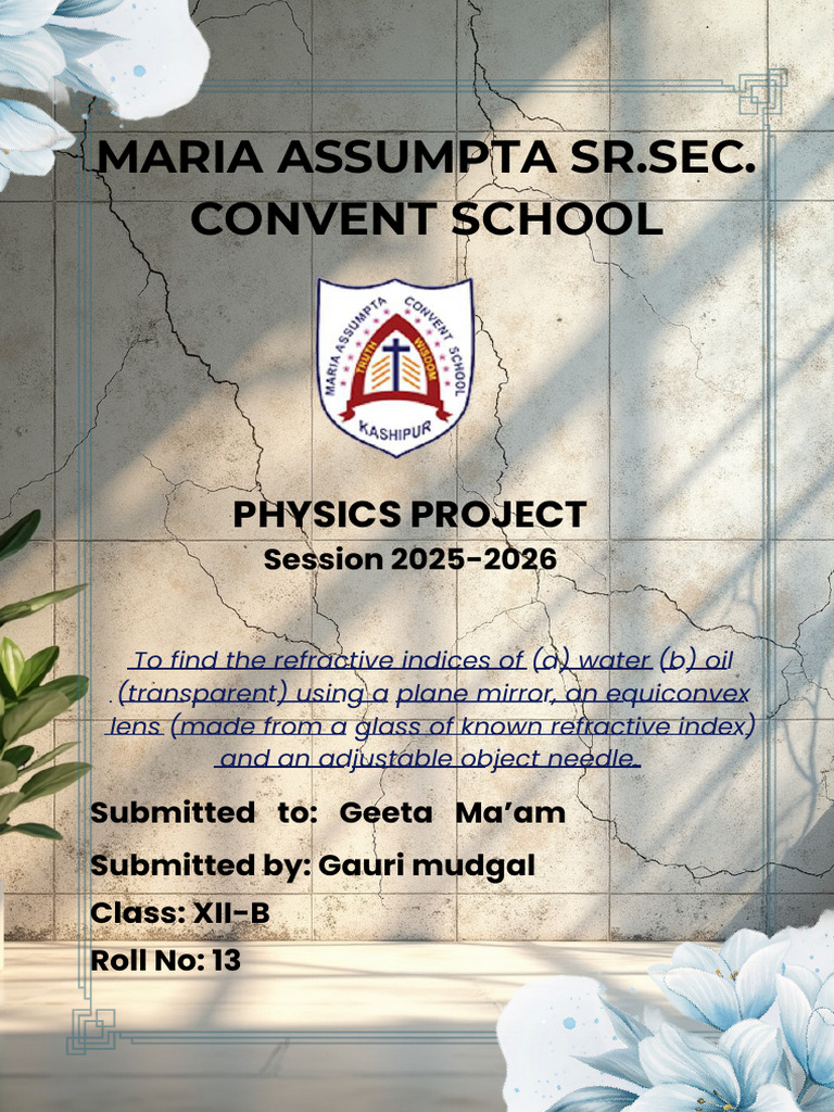 Physics.pdf | PDF | Refractive Index | Refraction