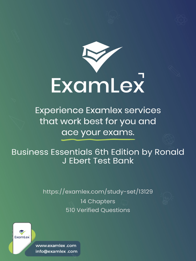 Business Essentials 6th Edition by Ronald J Ebert Test Bank | PDF ...