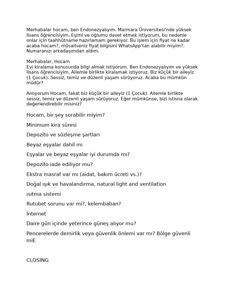 Teks Perihal Sewa Rumah | PDF