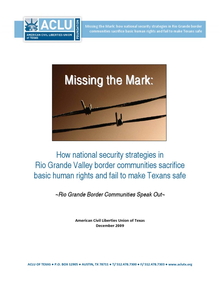 2009 Missing The Mark | PDF | U.S. Immigration And Customs Enforcement ...