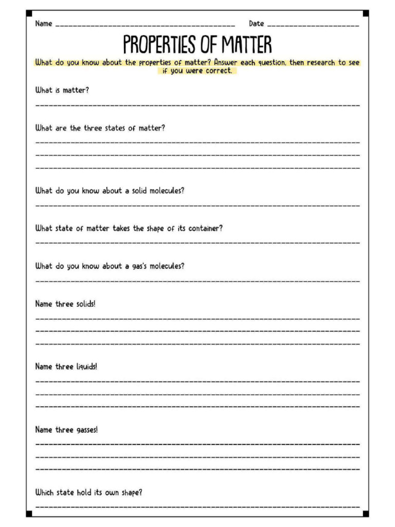 Properties of Matter | PDF