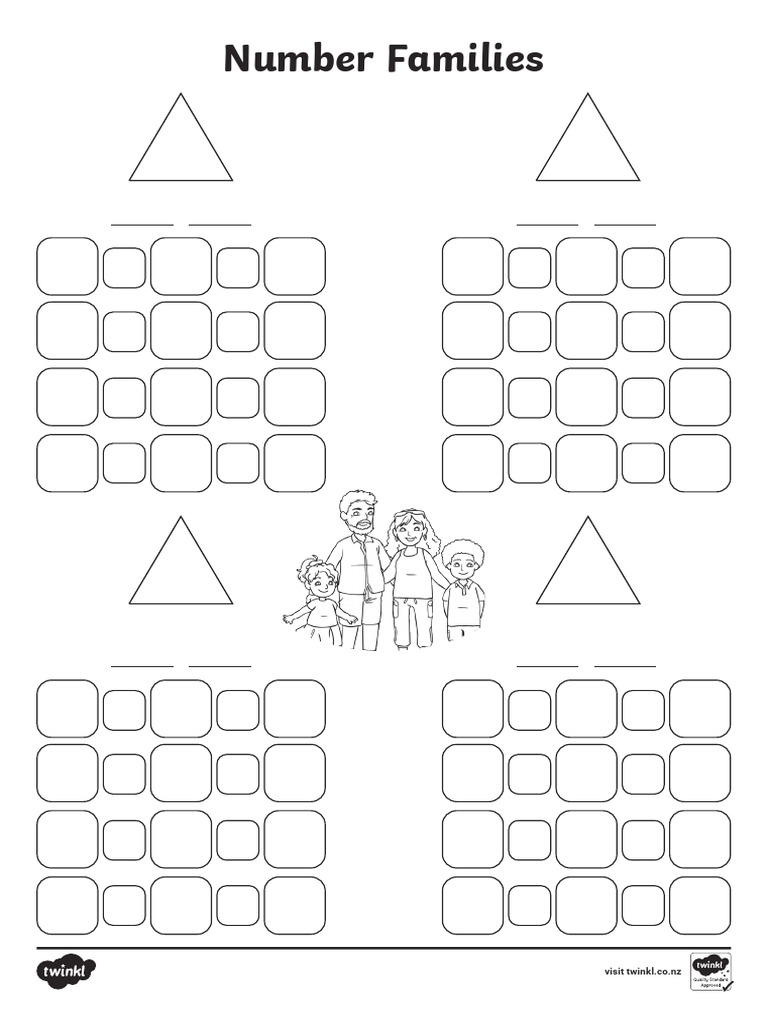 Fact Family Triangle Template Sheet | PDF