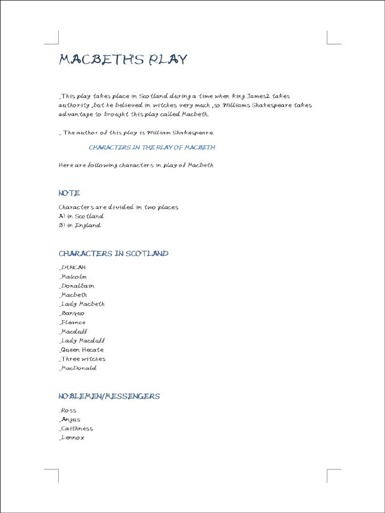 Word2pdf Macbeth Documents 1729168554866 | PDF