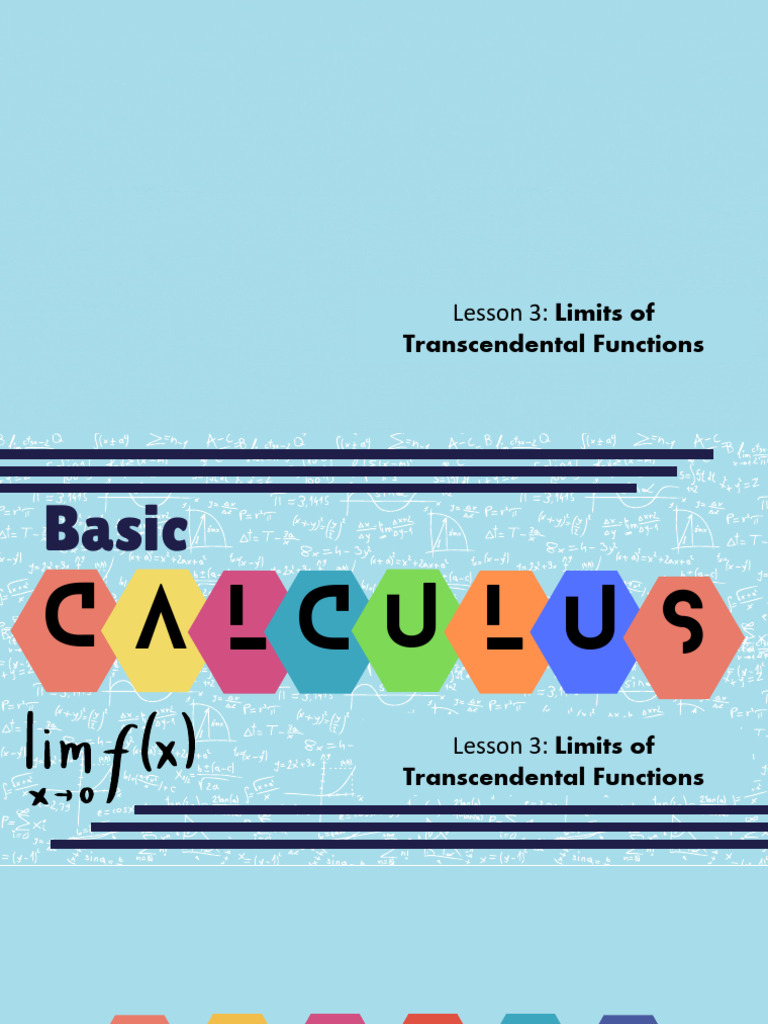 Limits of Transcendental Functions | PDF | Function (Mathematics ...