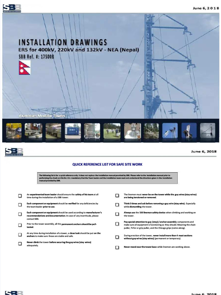 PDF Sbb Field Drawings Nea 175008pdf Compress | PDF | Manufactured Goods