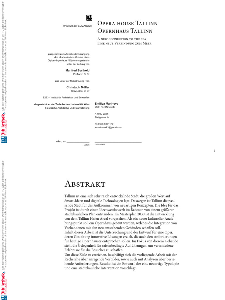 10 - EXCLUÍDO - opera house tallinn_a new connection to the sea | PDF ...