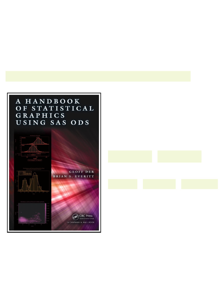 Handbook of Statistical Graphics Using SAS ODS A available any format ...