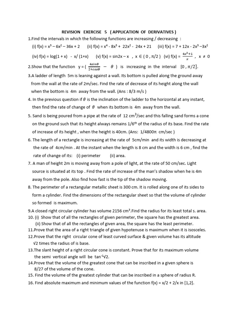 Rev Ex 5 , A o d | PDF | Area | Triangle