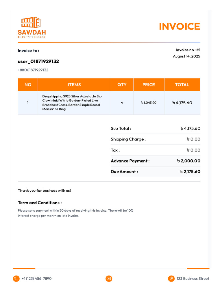 Invoice _ Sawdah Express (1) | PDF