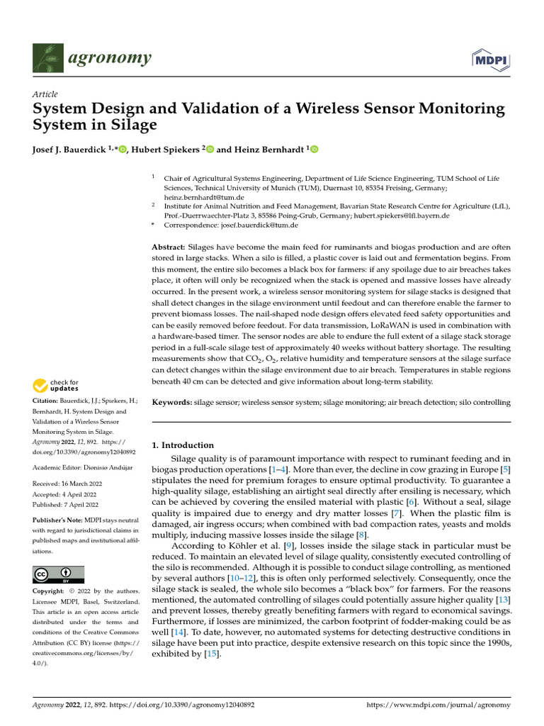 System Design and Validation of AWireless Sensor Monitoring | PDF ...