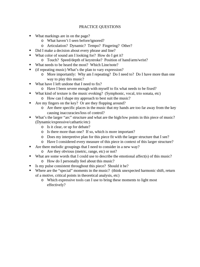 Practice Questions | PDF