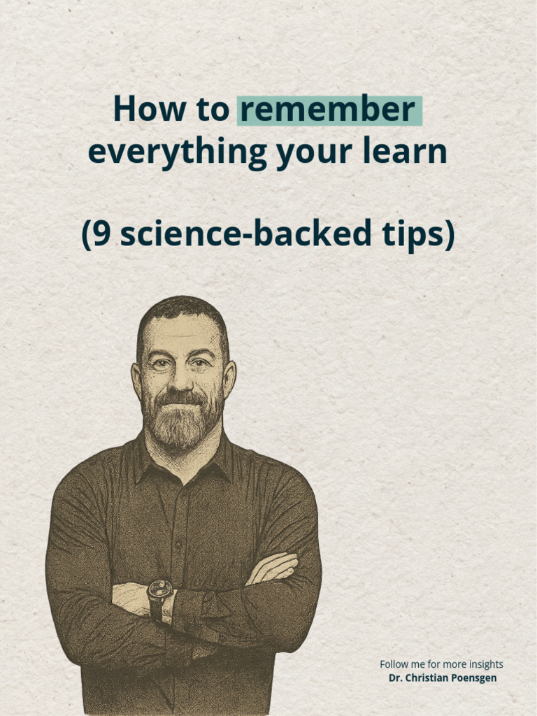9 Tips to Remember Everything You Learn 1760214297 | PDF