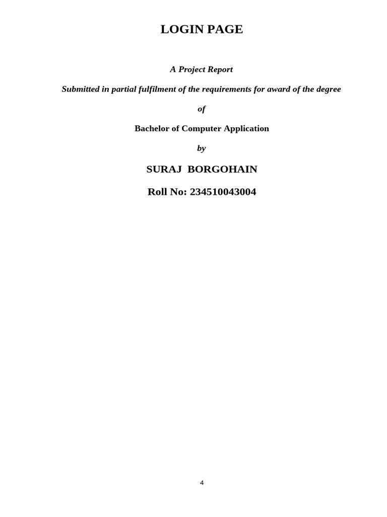 Project Report Sample Format for BCA_5TH_AY_2025-26 | PDF | World Wide ...