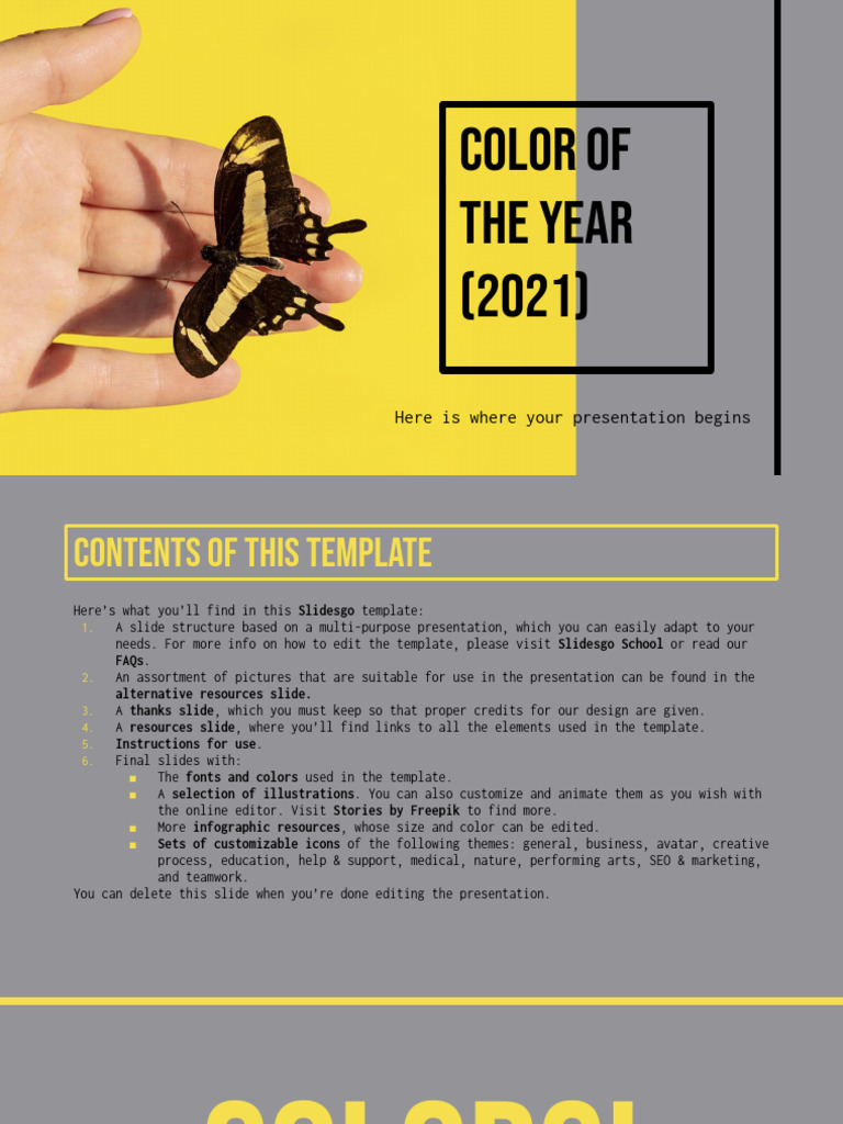 2021 Color of the Year Presentation Template | PDF | Planets | Sun